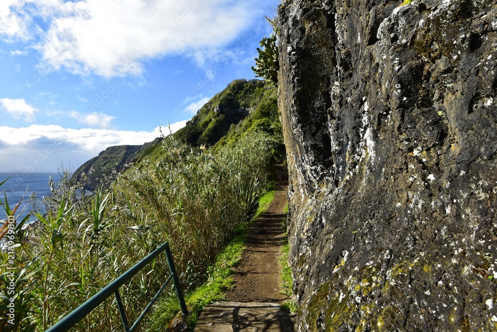 Azoren - Sao Miguel - Rocha da Relva Wanderweg Stock Photo | Adobe Stock