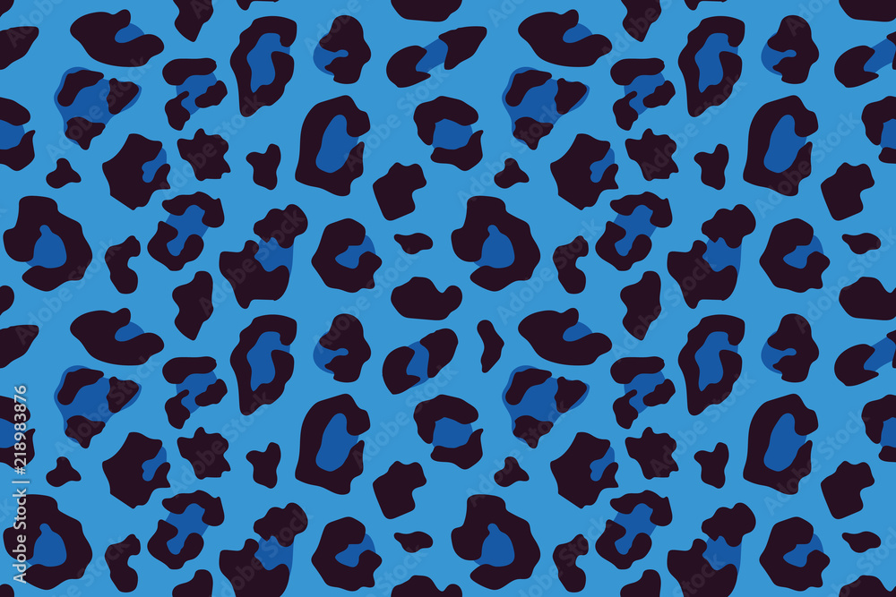 Blue Giraffe Print Background