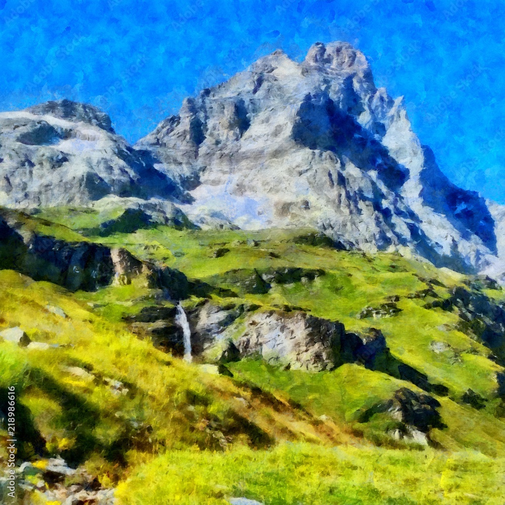 Mountain Valley Drawing