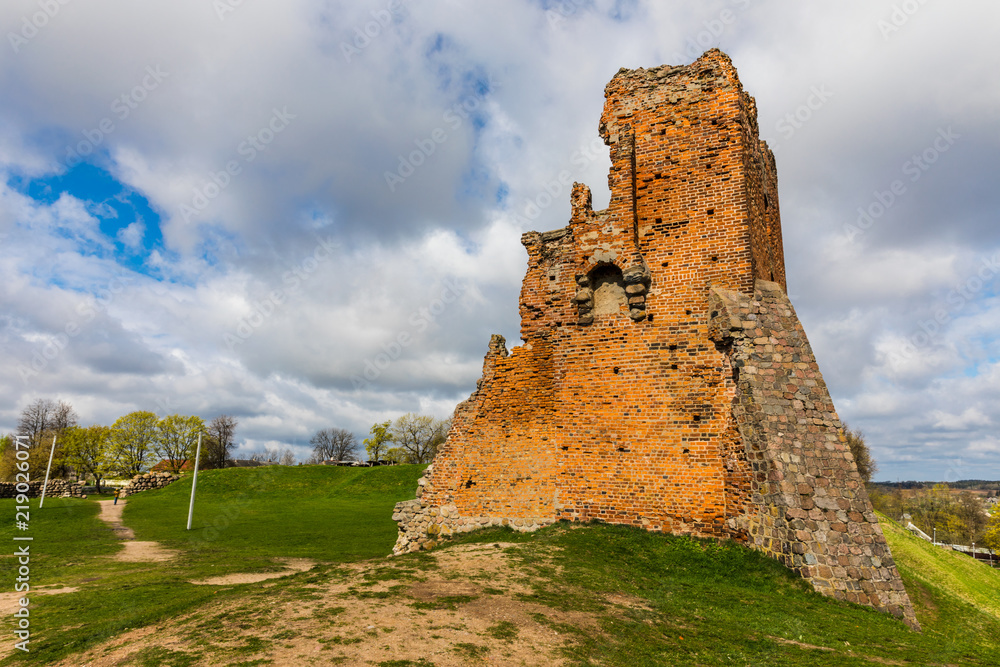 Ruins of Novogrudok Castle, Belarus. A unique monument of the defensive ...
