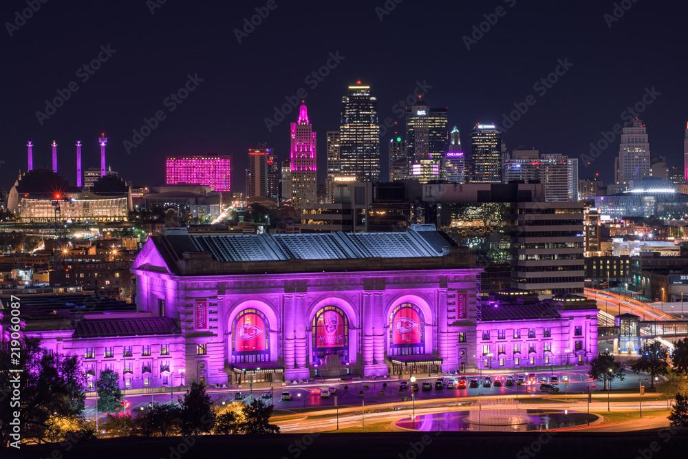 Kansas City at Night Stock Photo | Adobe Stock