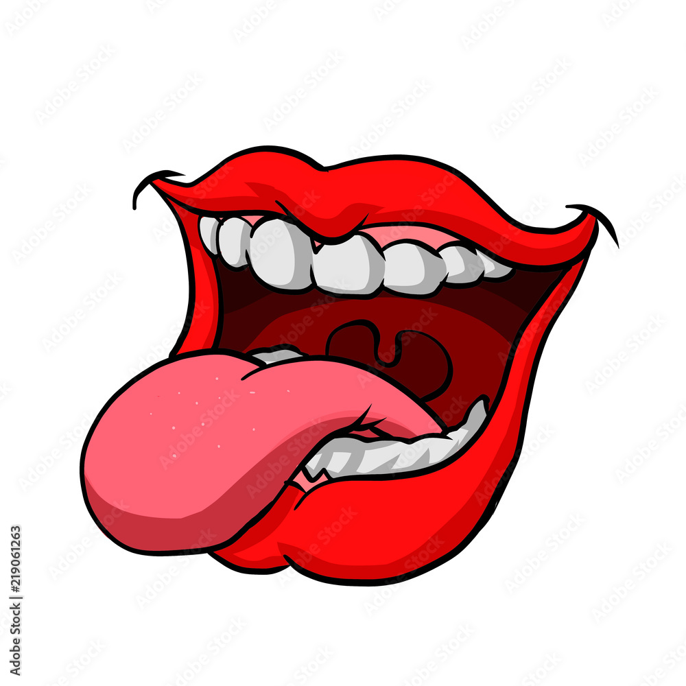 Cartoon Tongue Clip Art