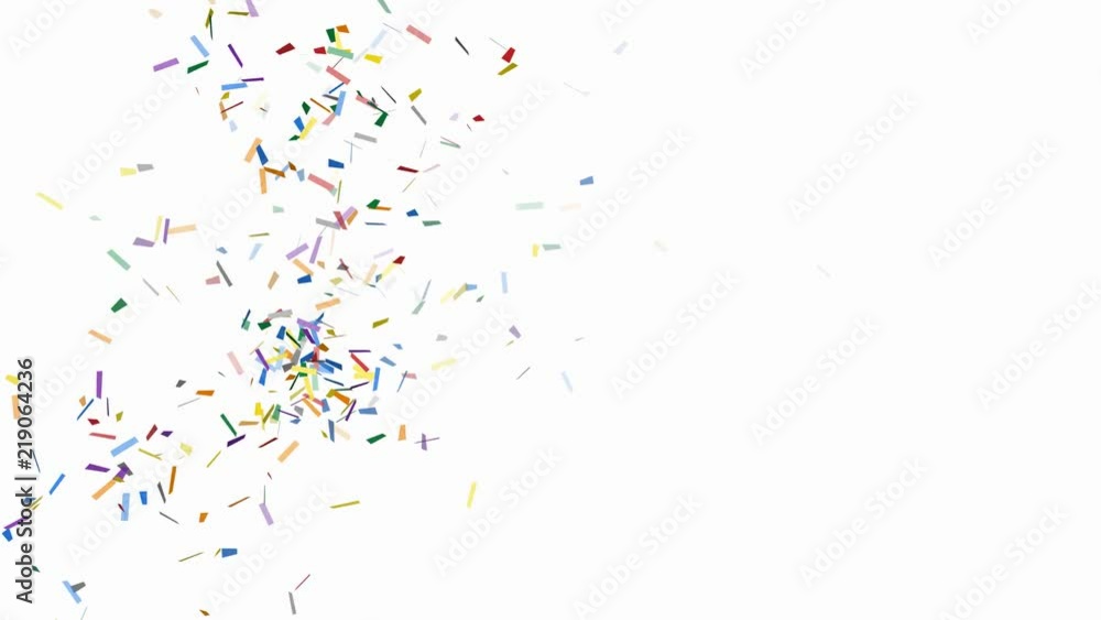 Party confetti - loop, alpha channels, 4K Stock Video | Adobe Stock