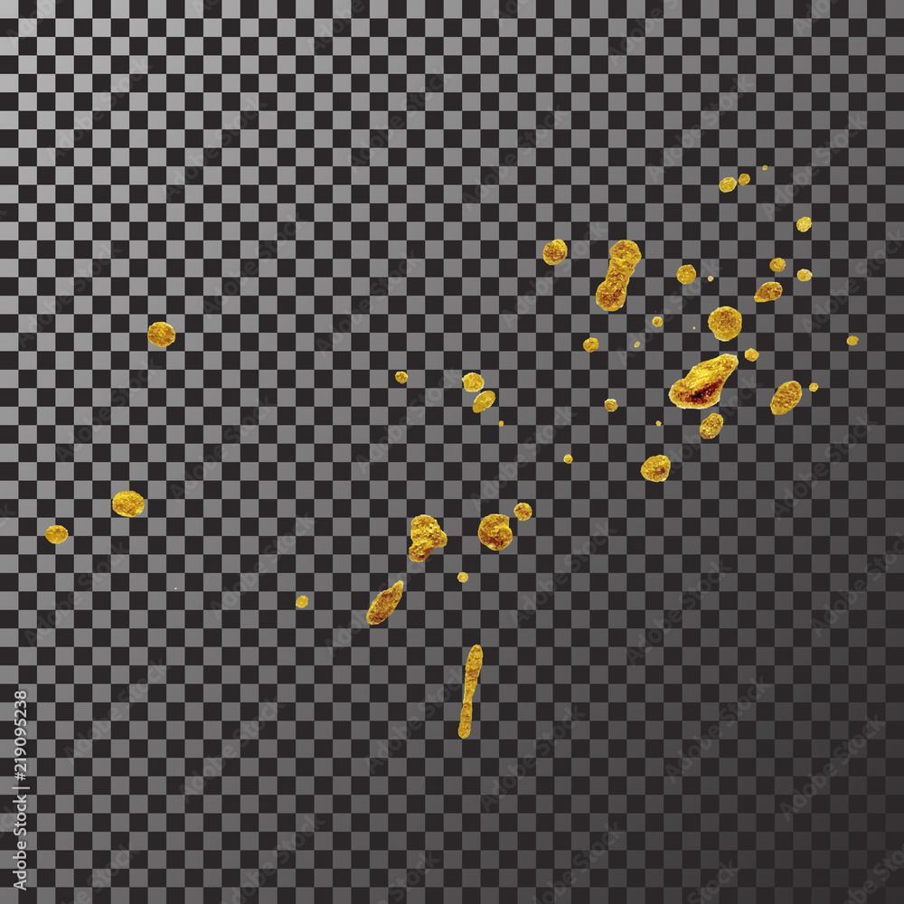 Gold paint splash smear stroke stain, brush stroke. Abstract gold ...