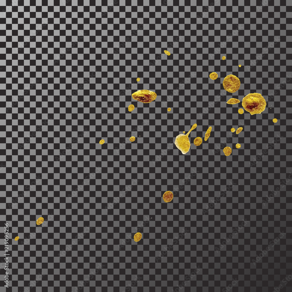 Gold paint splash smear stroke stain, brush stroke. Abstract gold ...