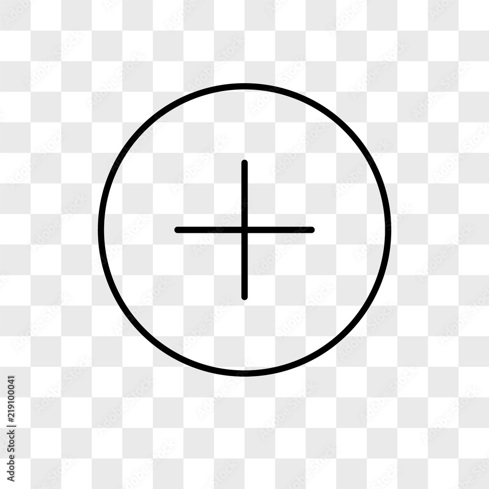 Transparent Plus Icon