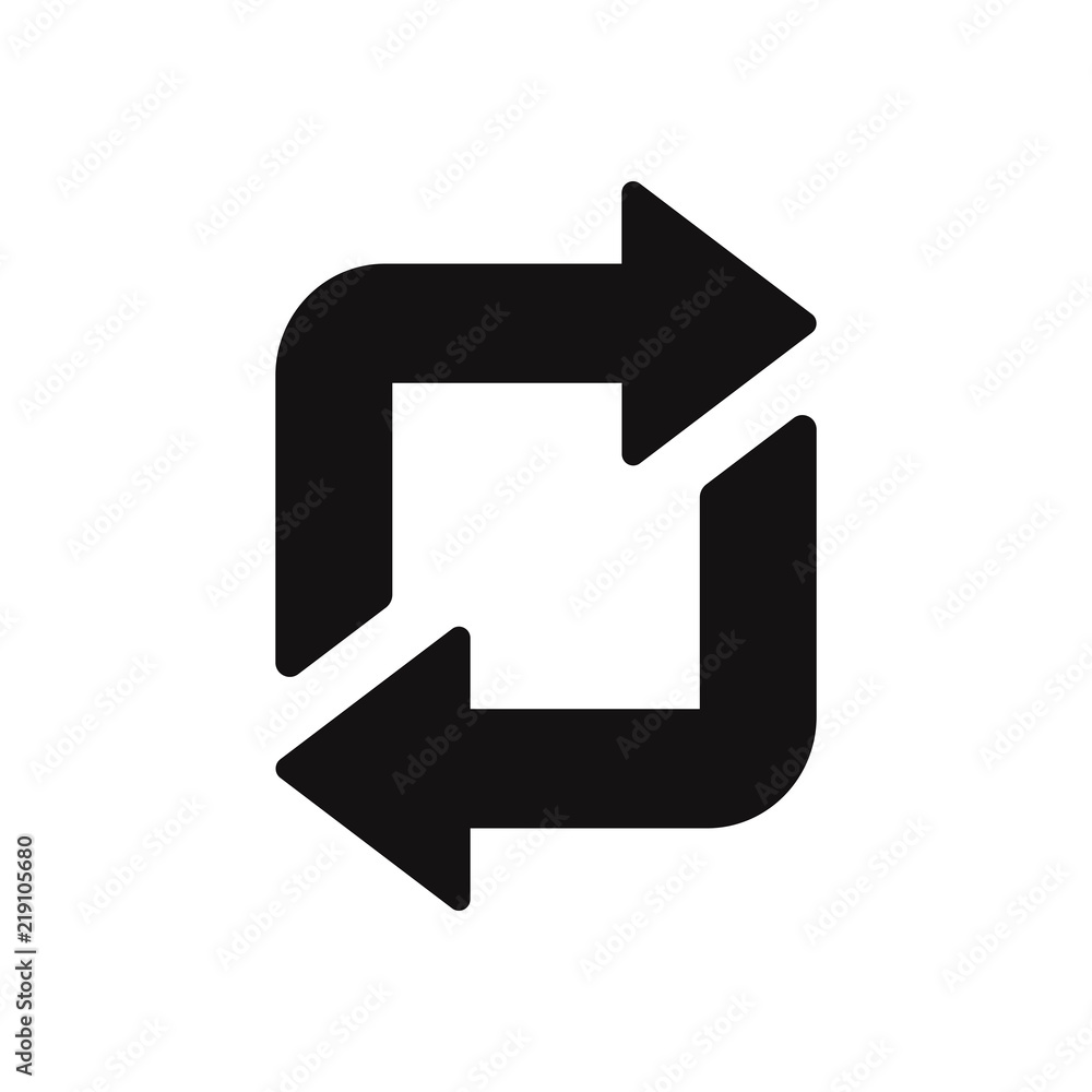 Repeat vector icon Stock Vector | Adobe Stock