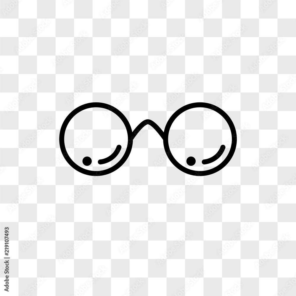 Round Glasses Vector Png