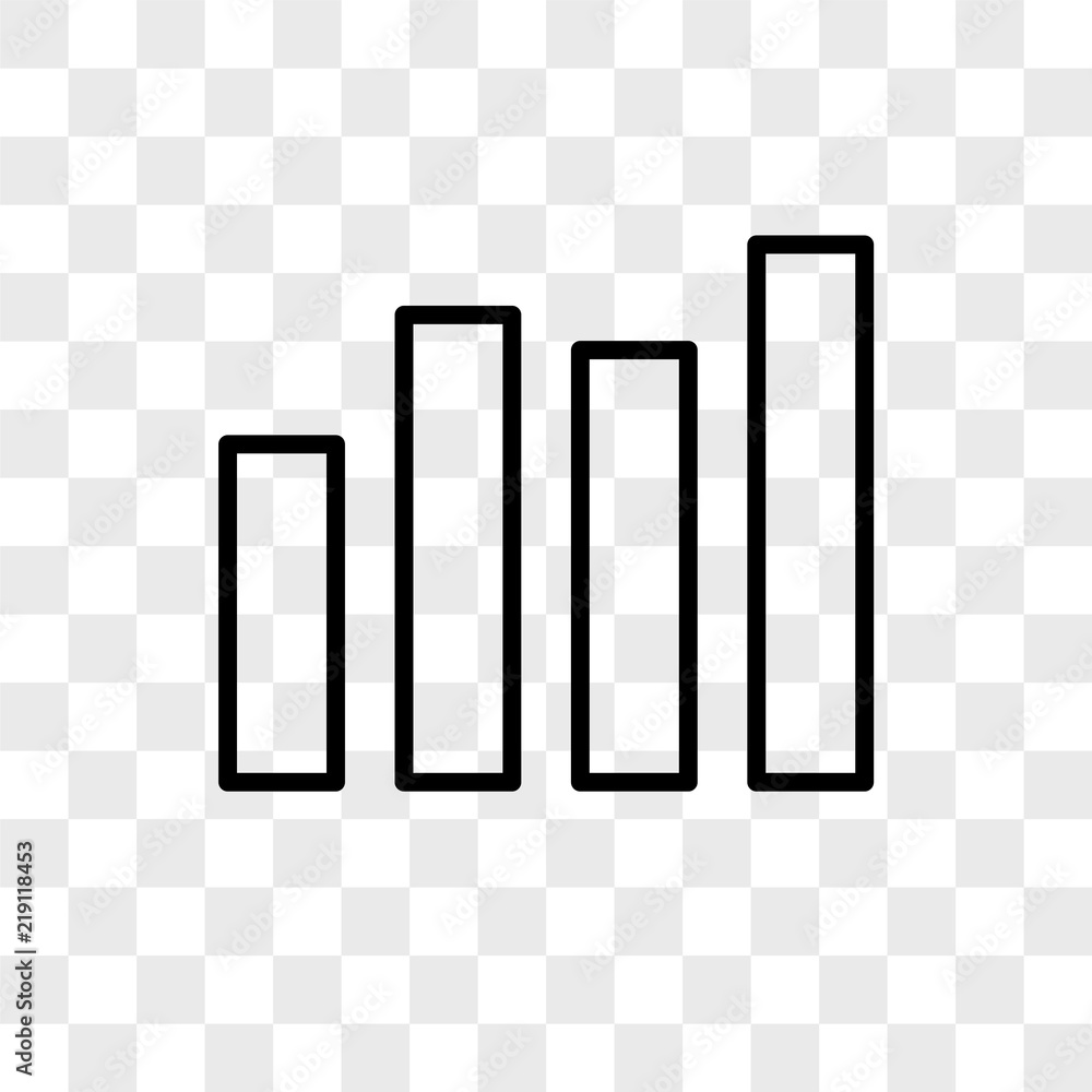 Bar Chart Icon Transparent Background