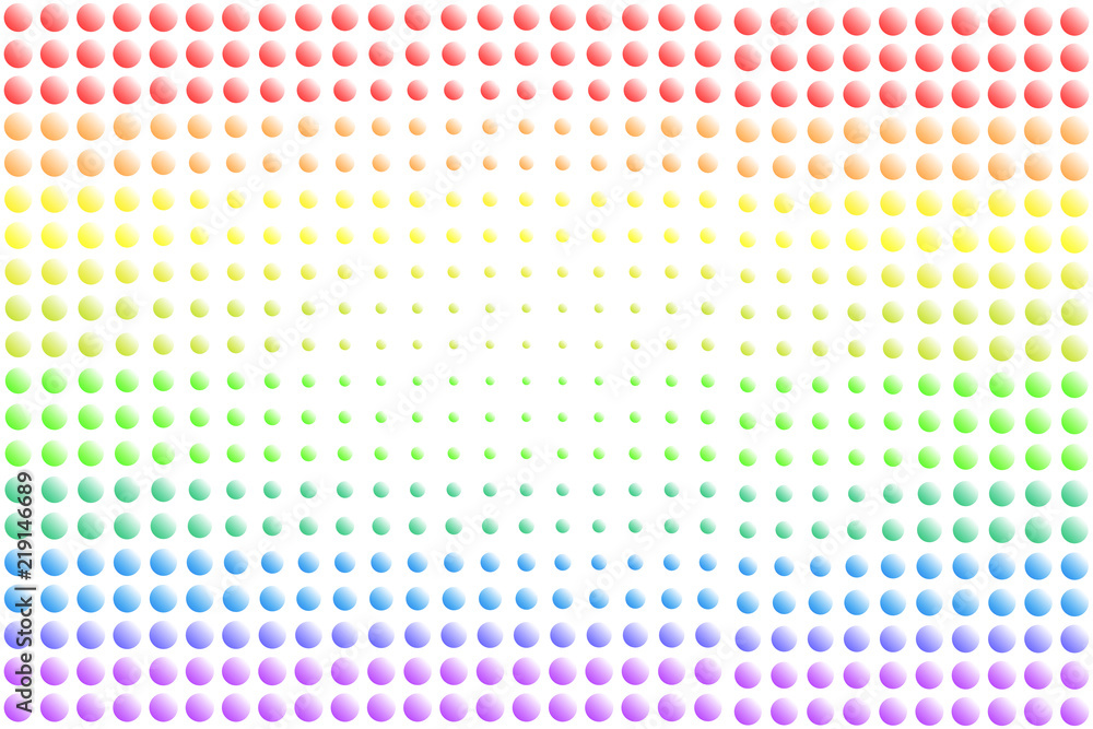 Colorful rainbow bumpy texture background of gradient colors and dots ...