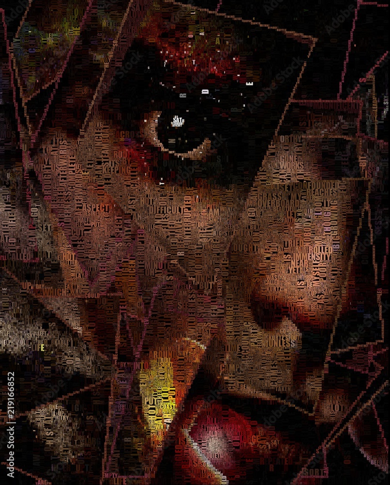 Scary face Stock Illustration | Adobe Stock