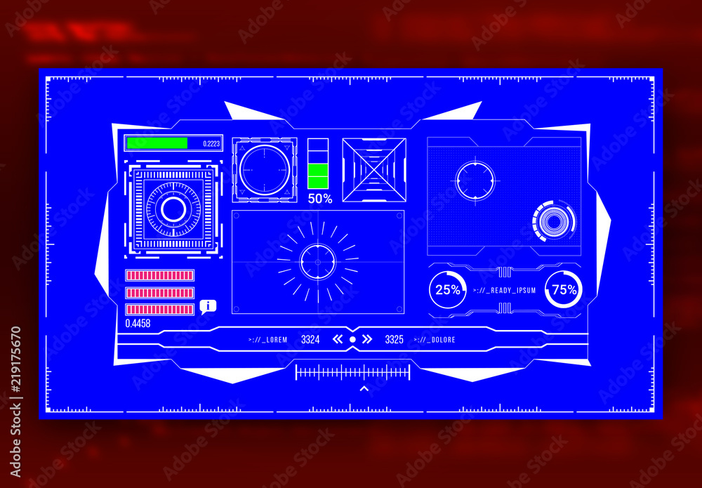 Interface Overlay Set Stock Template | Adobe Stock