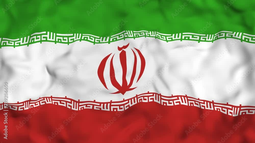 4k Realistic 3D detailed slow motion Iran flag , flying Iran Flag ...