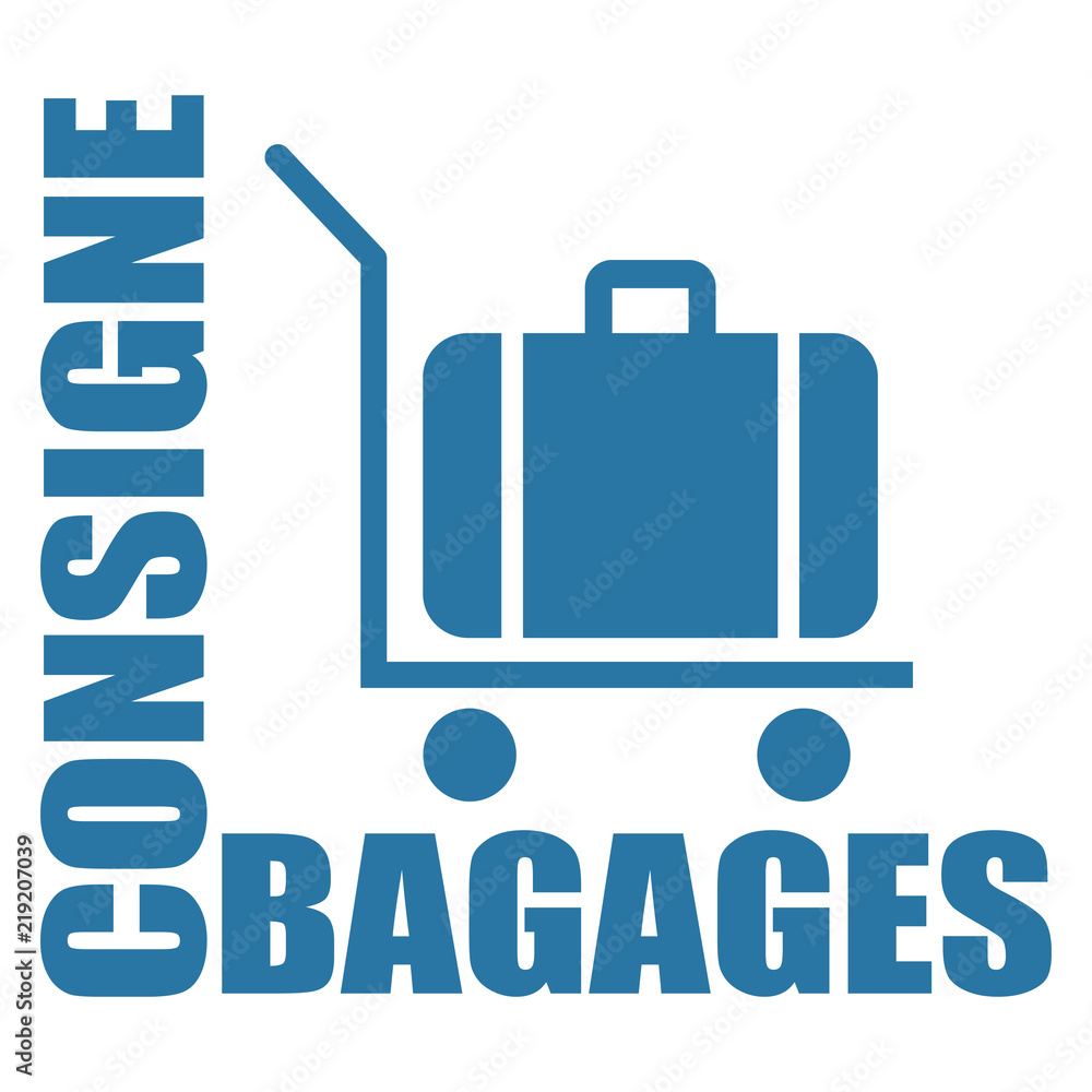 Logo consigne bagages. Stock Vector | Adobe Stock