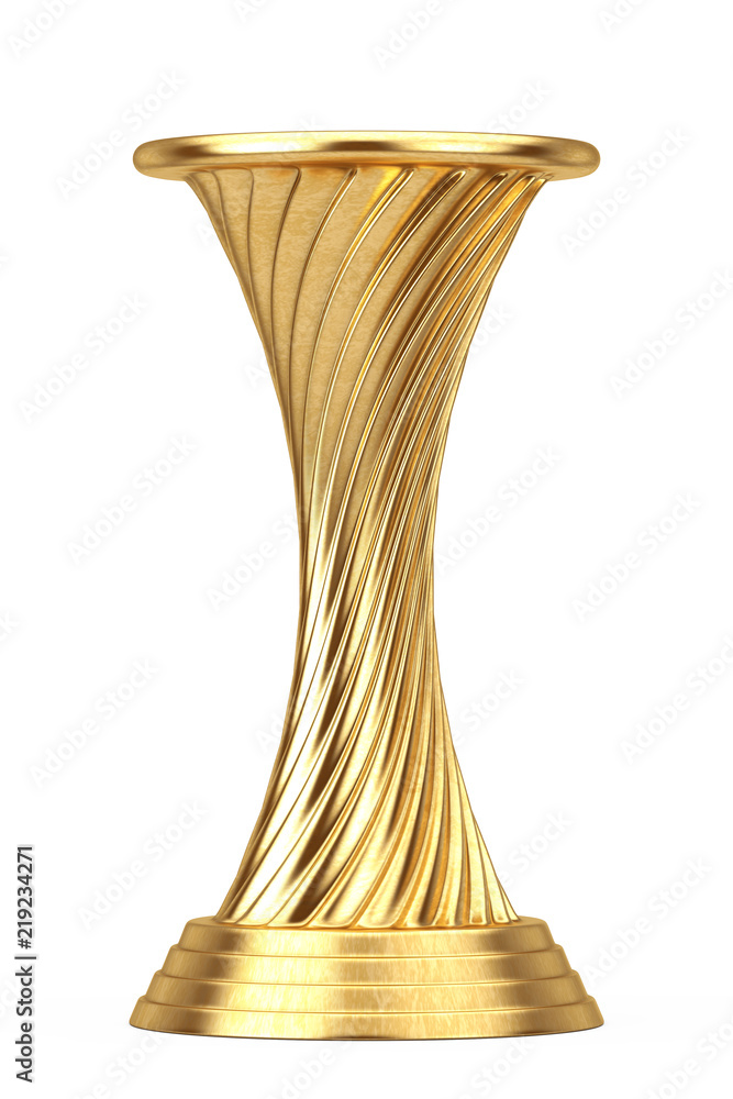 Golden Award Trophy Pedestal with Empty Space for Your Object. 3d ...