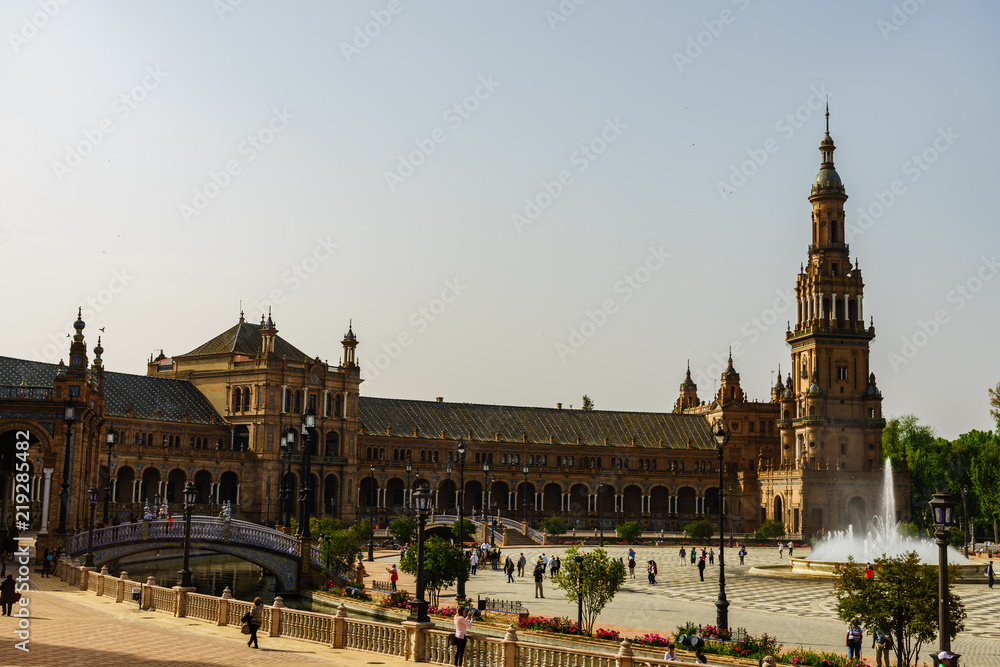 Spain Square or Plaza de Espana is a square in the Maria Luisa Park, in ...