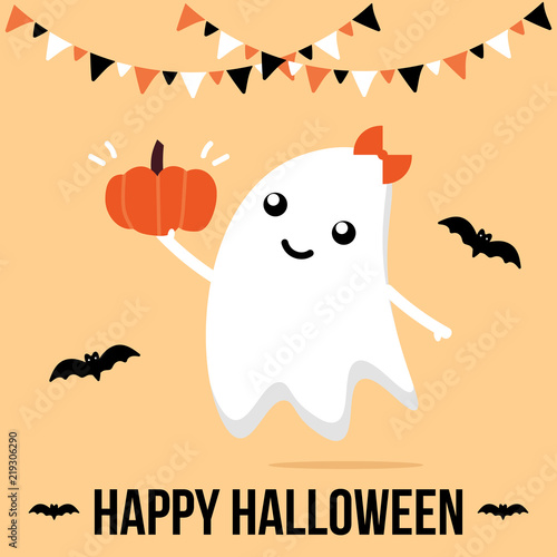 Cute Happy Halloween Sign