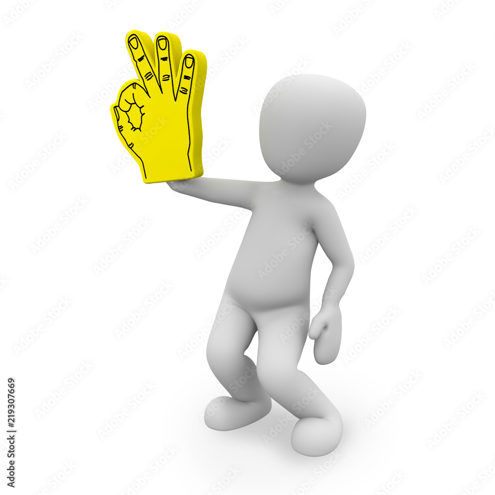 international hand signals in different colors Stock Illustration ...