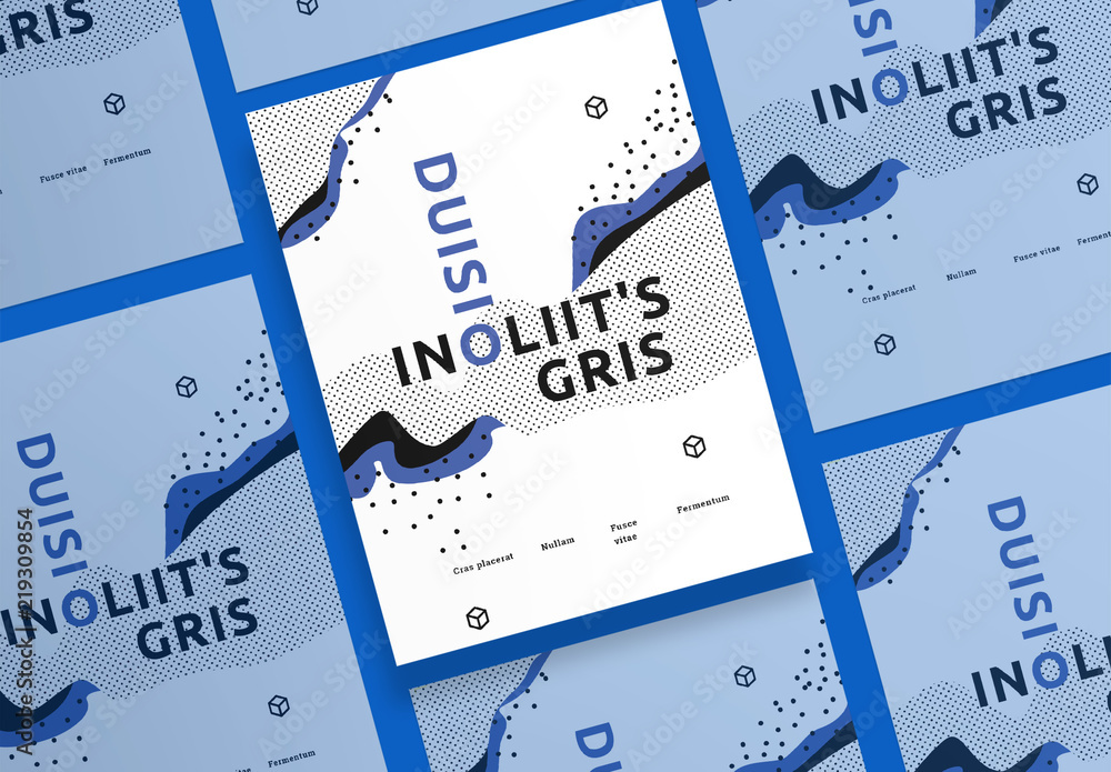 Violet Studio Posters and Stationery Set Stock Template | Adobe Stock