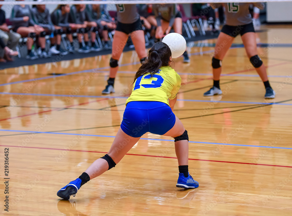 Volleyball Players Setting