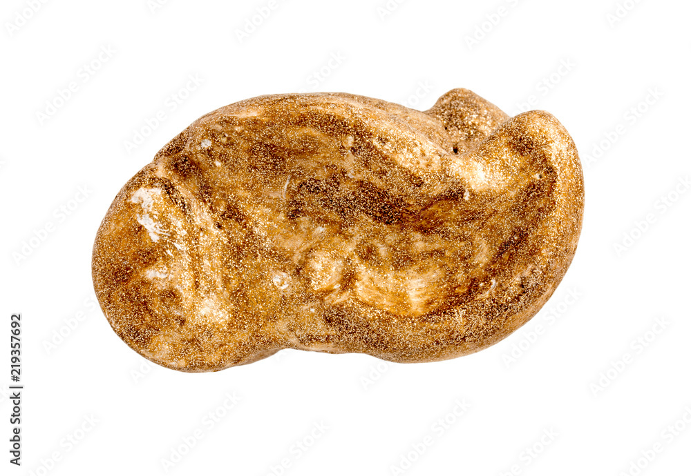 Asian bone with golden color covered, Kazakh national game, isolated on ...