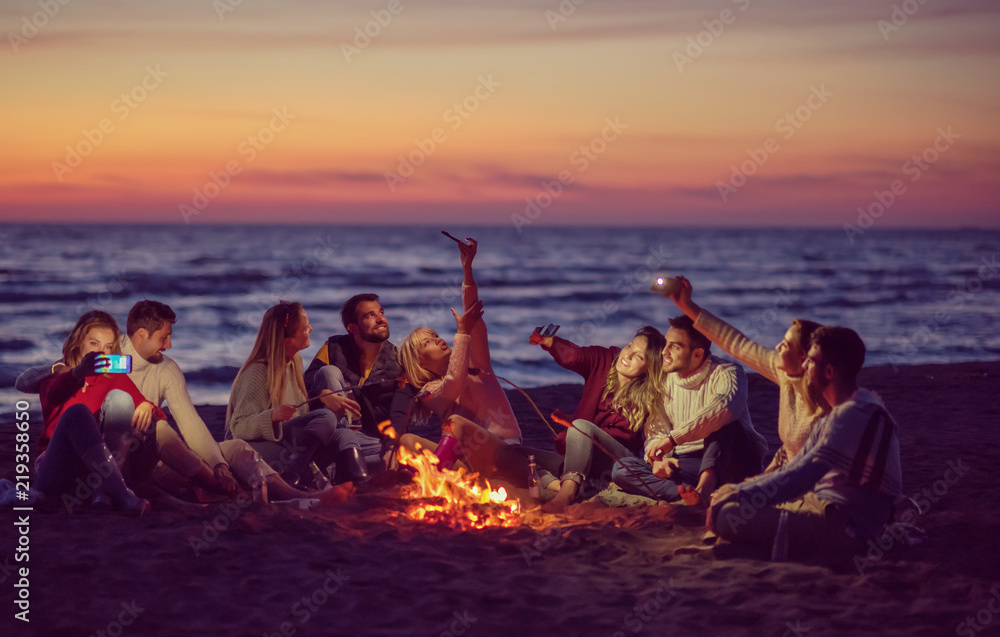 Beach Bonfire Photography