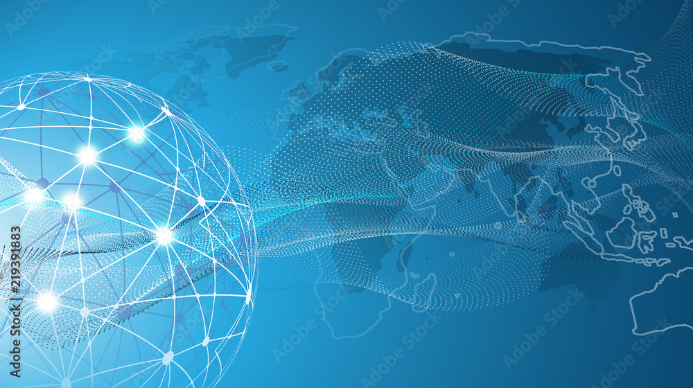 Futuristic Bright Global Technology, Networking and Cloud Computing ...