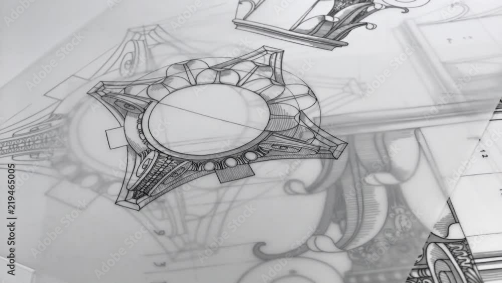 blueprints - drawings of antique architecture - drawings of antique ...