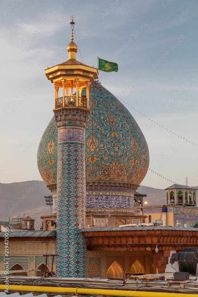 Islamic Republic of Iran. Shiraz. Shah Cheragh, Holy Shrine and ...