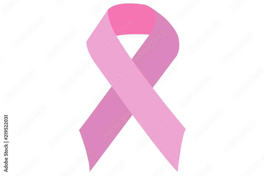 Lazo rosa contra el cáncer de mama. Stock Vector | Adobe Stock