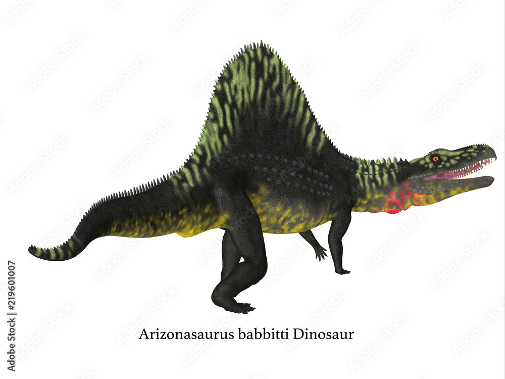 ภาพประกอบสต็อก Arizonasaurus Dinosaur Tail - Arizonasaurus was a ...