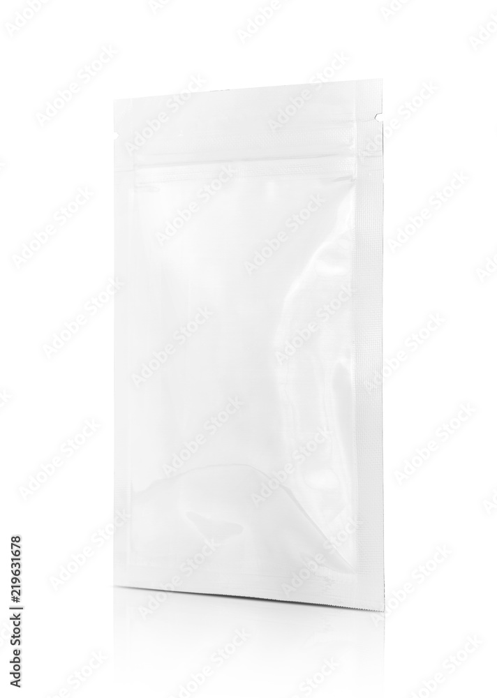 blank packaging snack pouch isolated on white background Stock Photo ...