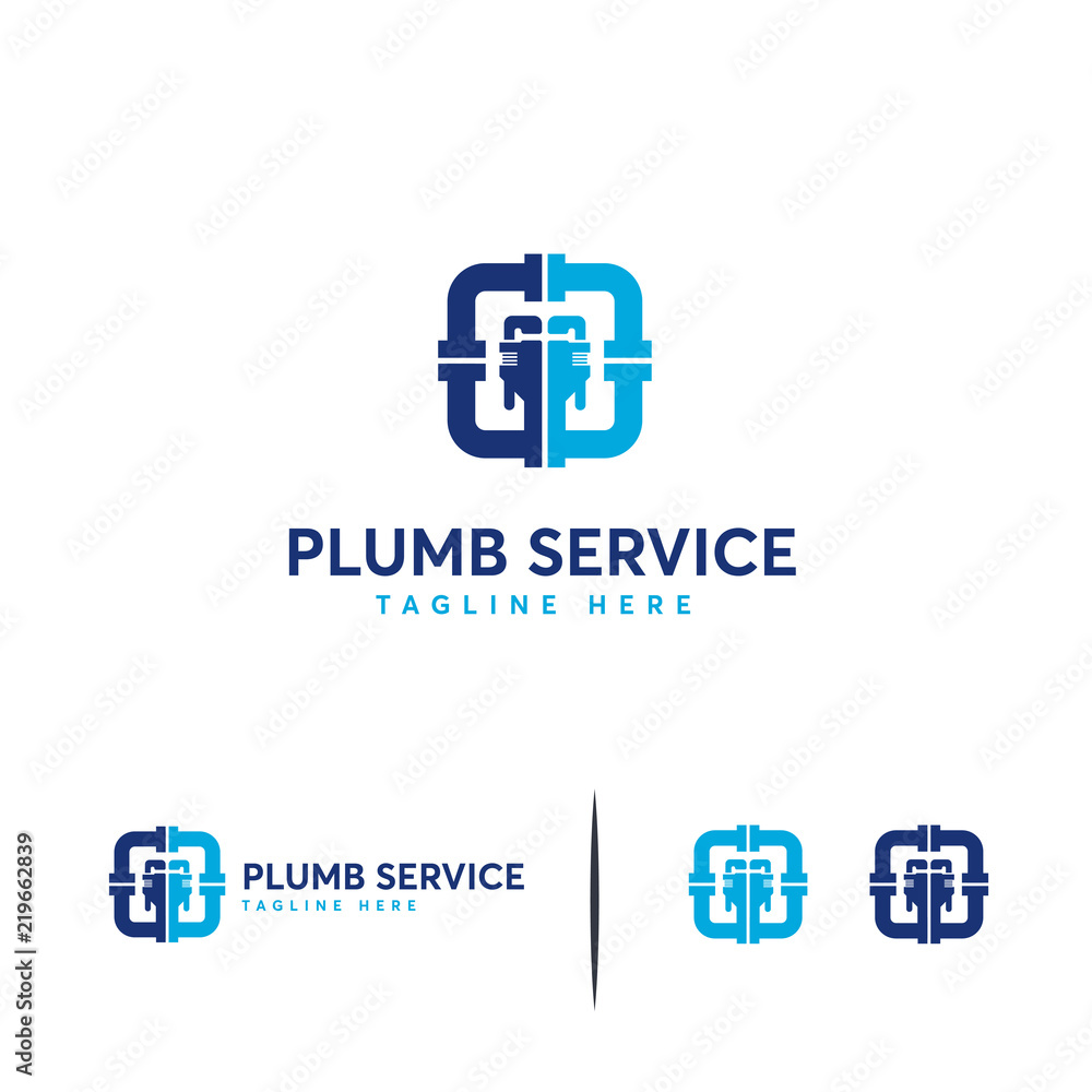 Plumb Service logo designs concept vector, Plumbing Industry Logo ...