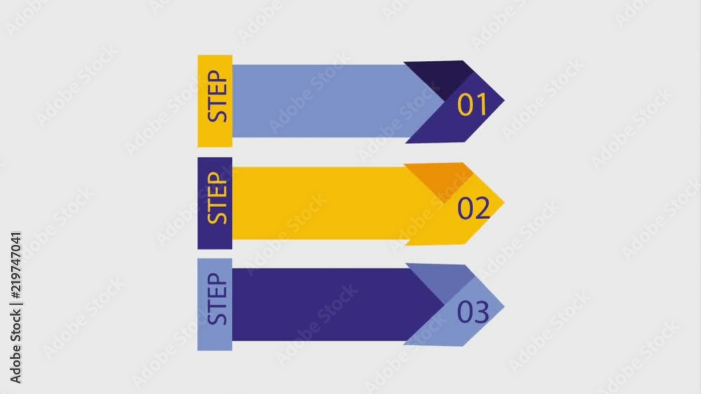 infographic chart arrows bar diagrams steps animation hd Stock Video ...