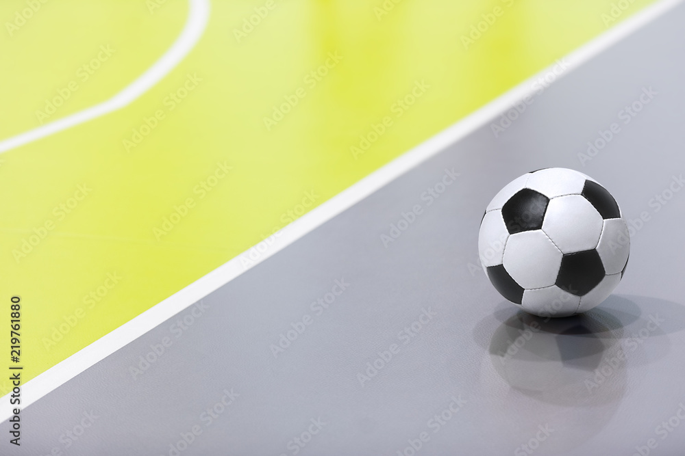 Futsal Background. Indoor Soccer Futsal Ball. Indoor Soccer Match in ...