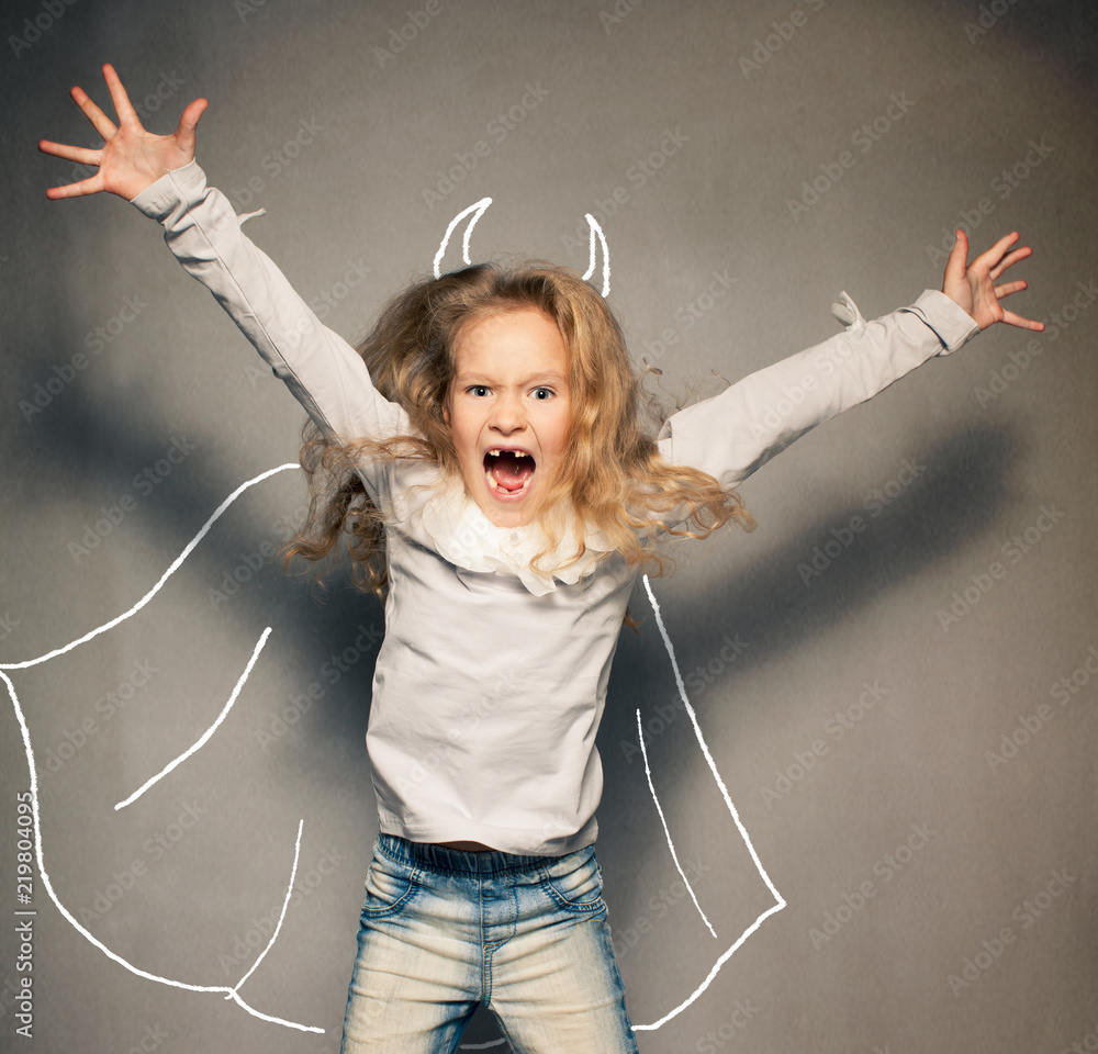 Crazy child Stock Photo | Adobe Stock