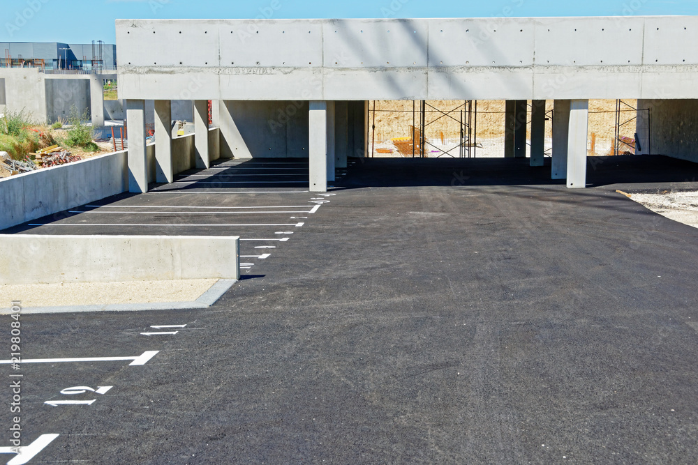 Construction parking Stock Photo | Adobe Stock