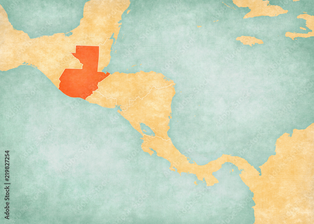 Guatemala Map Of Central And South America