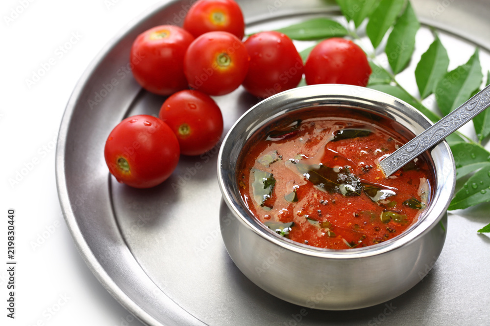 tomato rasam kerala style, south indian food Stock Photo | Adobe Stock