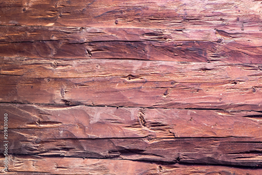 Holz Hintergrund rustikal, Bretterwand aus warmen Holz Stock Photo ...
