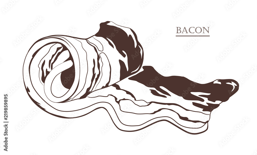 Bacon Clip Art Black And White