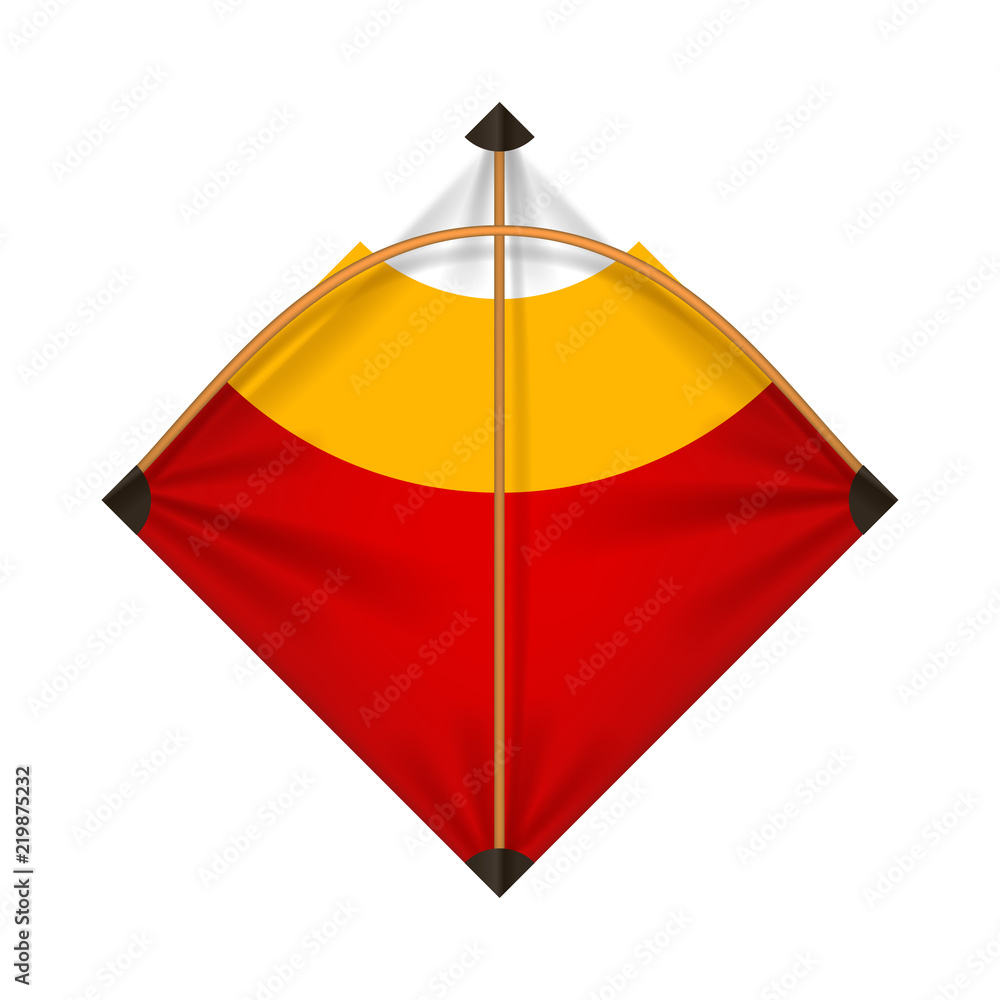 kite colored isolated Stock Vector | Adobe Stock