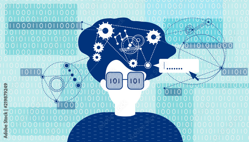Concept vector illustration of a programmist work process. It related ...