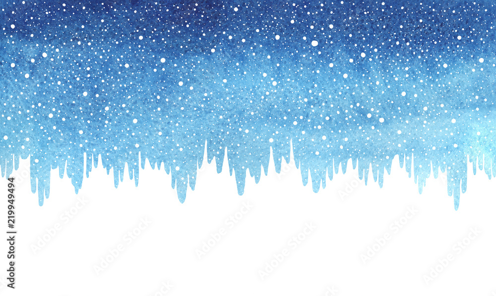 Snowflakes Falling Border