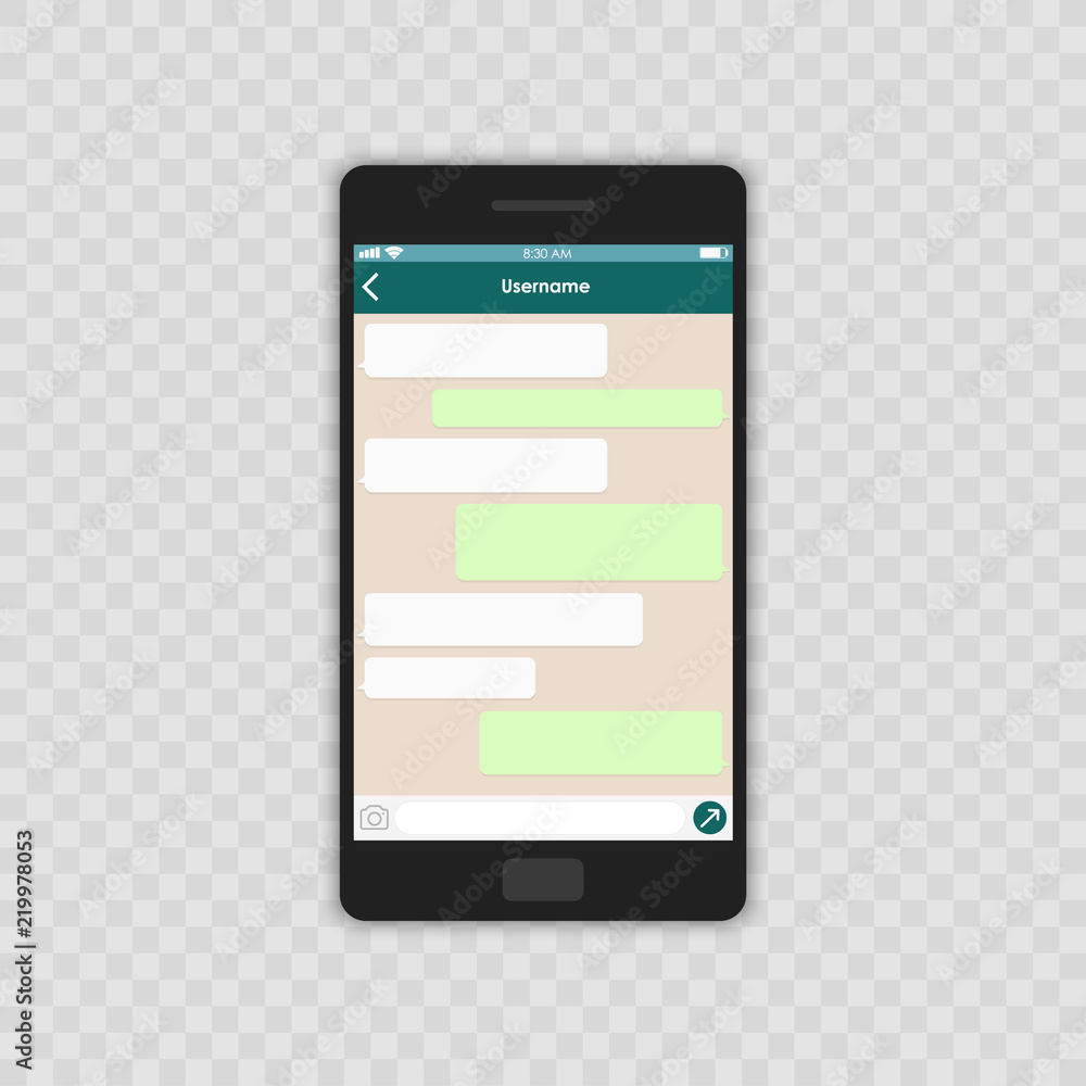 Social network concept. Blank template. Messenger window. Chating and ... Social network concept. Blank template. Messenger window. Chating and ...