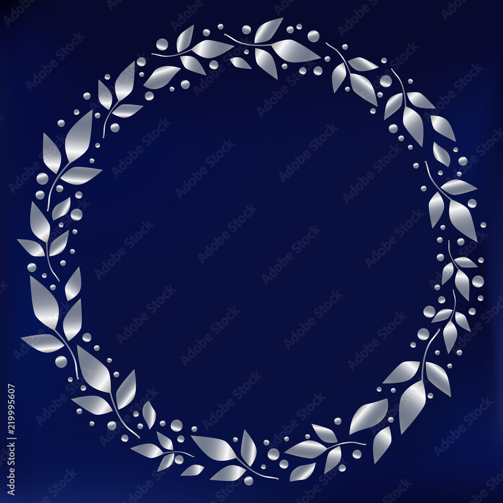 Silver And Blue Wedding Background