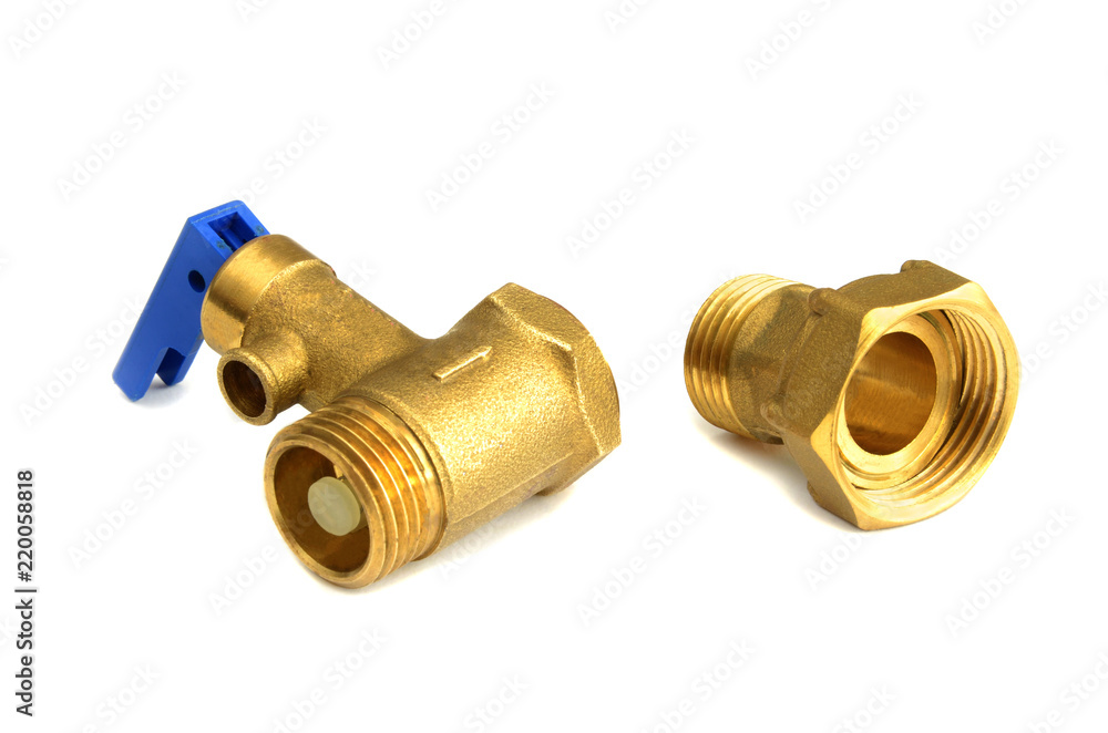 Non-return, safety water valve with an adapter, for a water heater on ...
