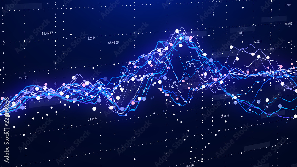 Stock market chart. Big Data. Business Graph. Investment graph ...