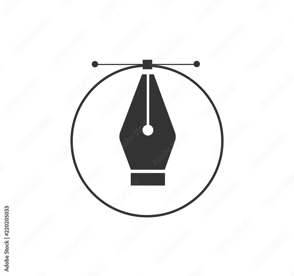 Vetor de Pen tool cursor. Vector computer graphics. Logo for designer ...