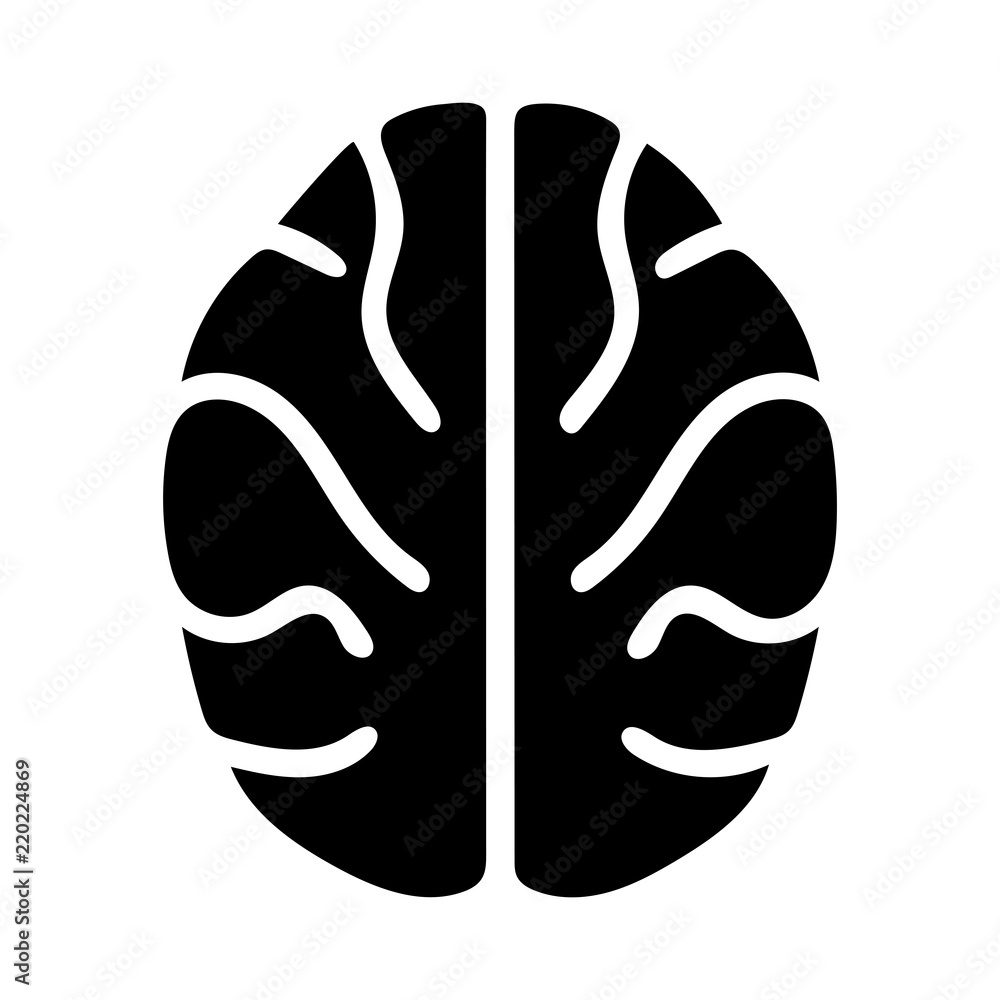 Brain Icon Black